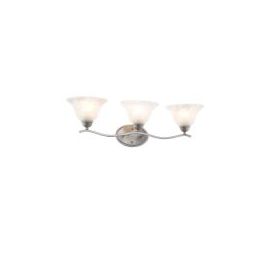 Hampton Bay 2827 BN Andenne 3-Light Brushed Nickel Vanity Light with ...